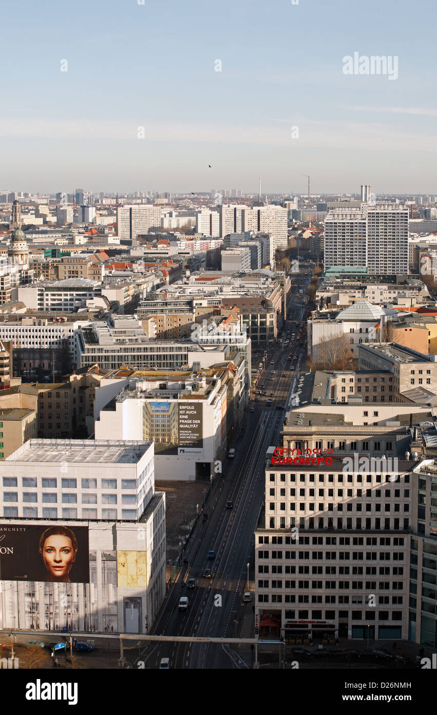 Berlin, Germany, look at the Leipziger Strasse Stock Photo - Alamy