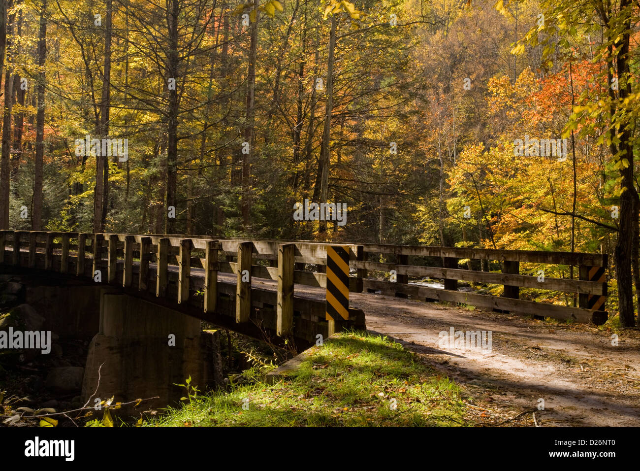 Bridge, Tremont, Smokies NP, TN Stock Photo - Alamy