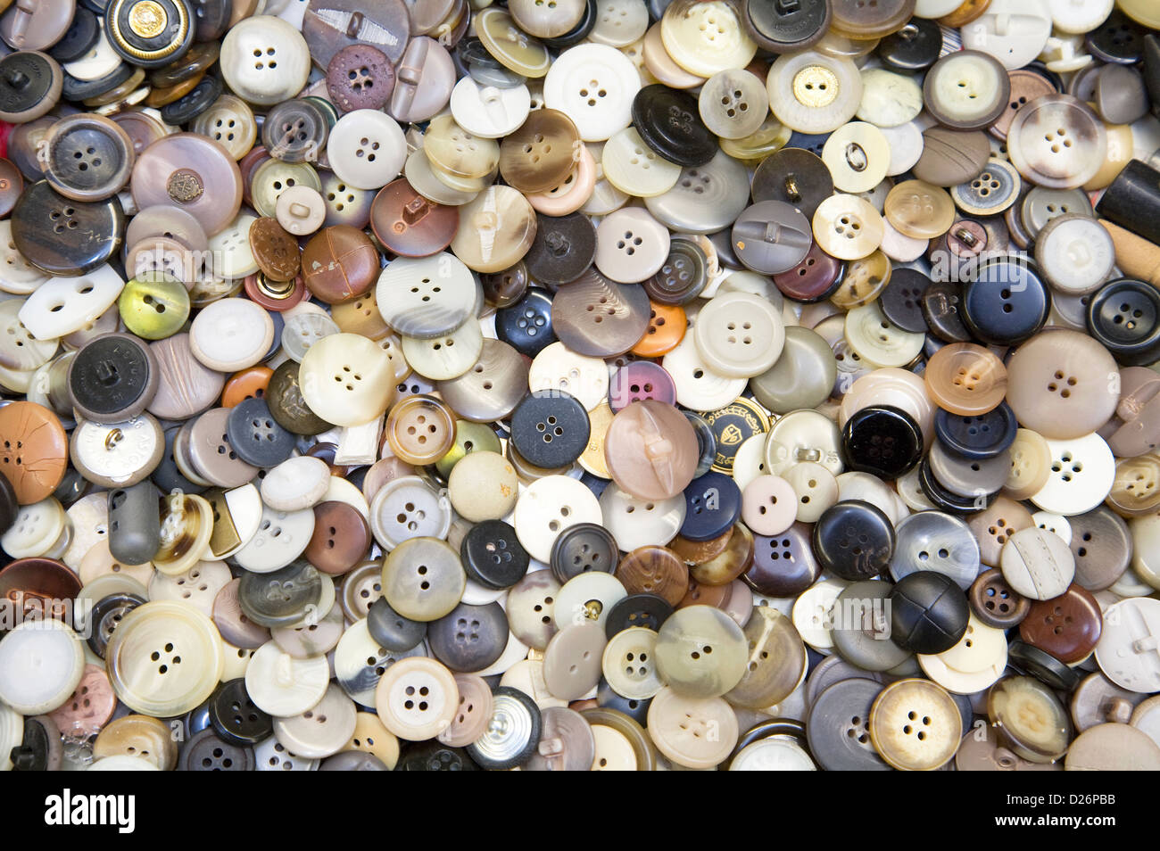 Essen, Germany, collection of buttons Stock Photo - Alamy