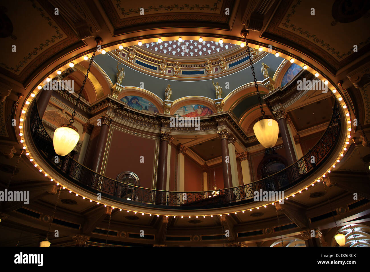 Inside view iowa capitol dome hi-res stock photography and images - Alamy