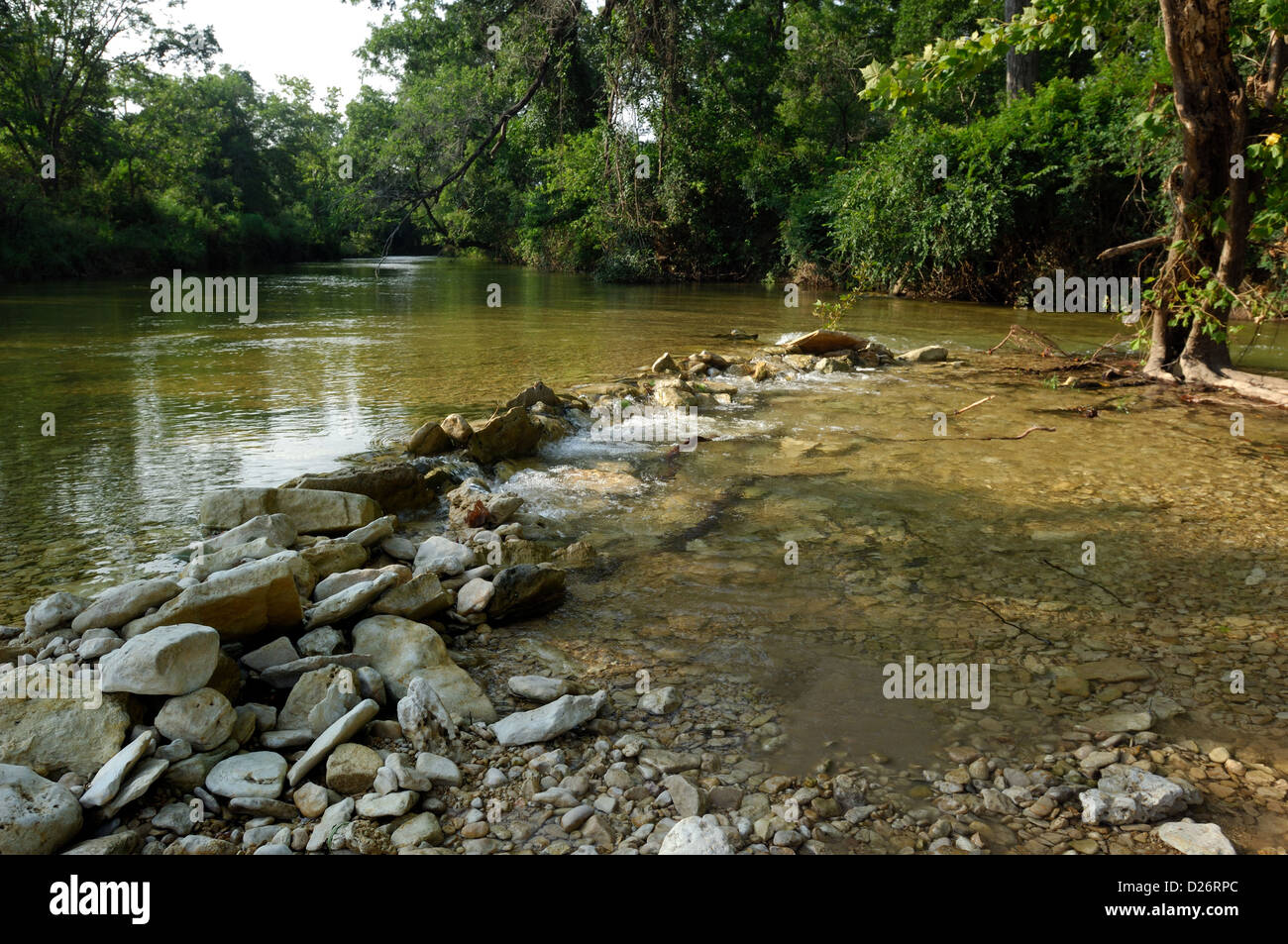 Rocky shallows of Onion Creek Texas Stock Photo - Alamy