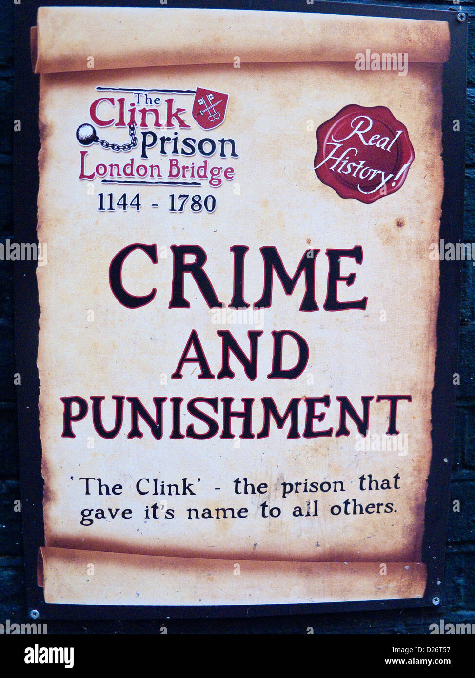 The Clink Prison Museum, Clink Street, Bankside, London, England, UK ...