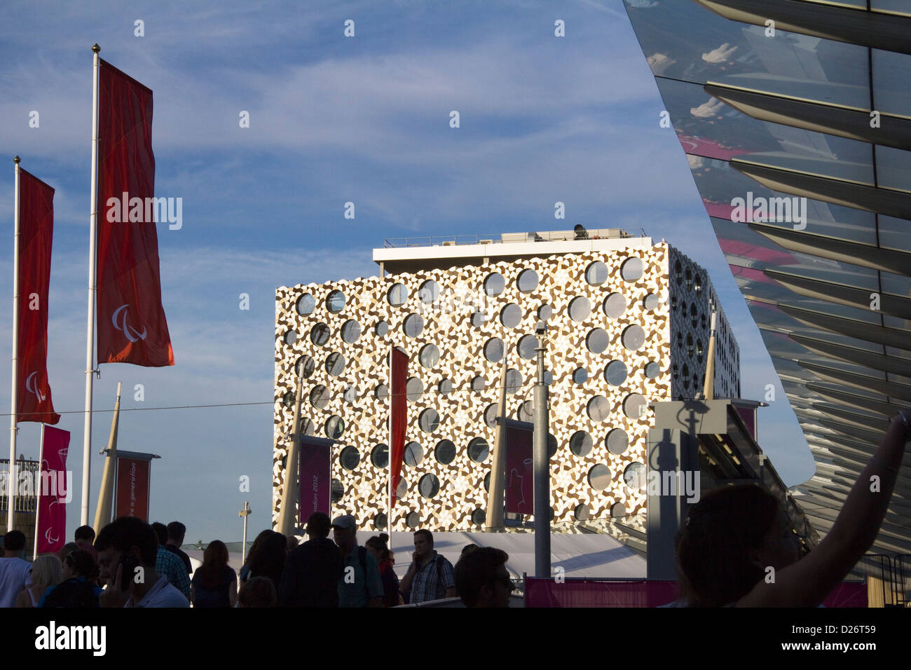 North Greenwich outside the station London England UK Stock Photo - Alamy