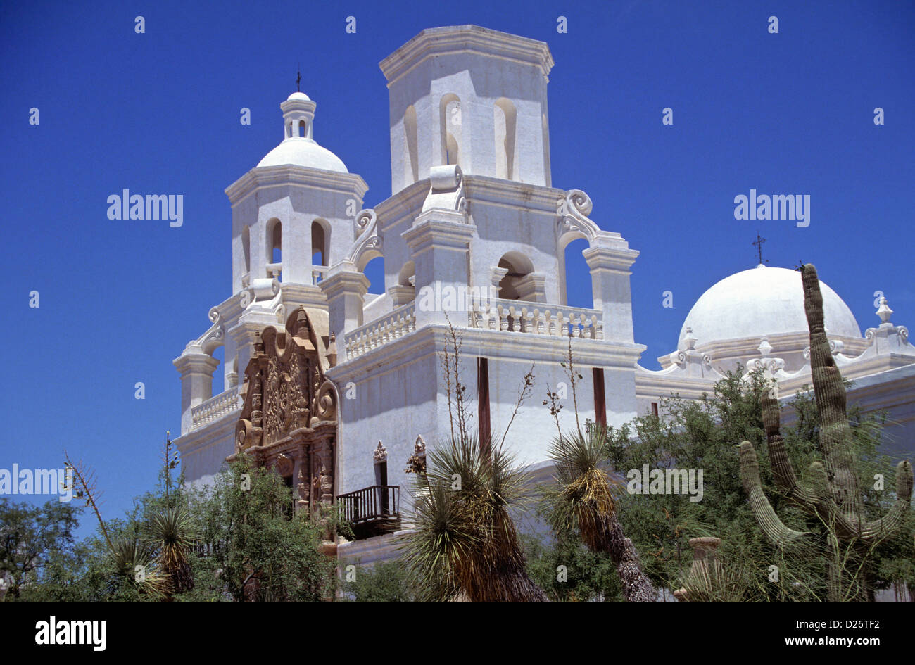 Church at Mission San Xavier de Bac (built 1783) is acclaimed as the ...