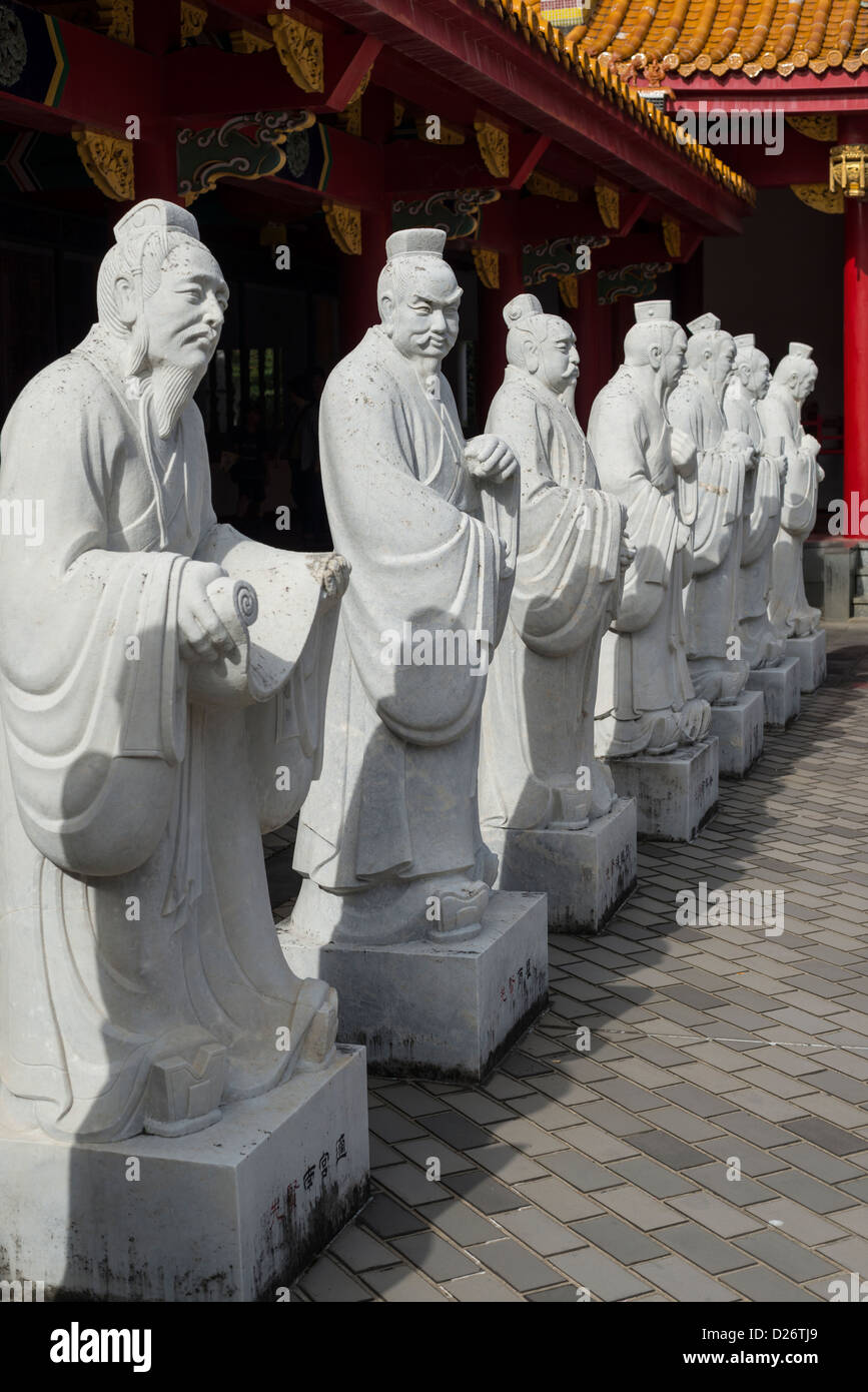 Statues of Chinese Philosophers, Confucius Shrine, Nagasaki Japan Stock ...