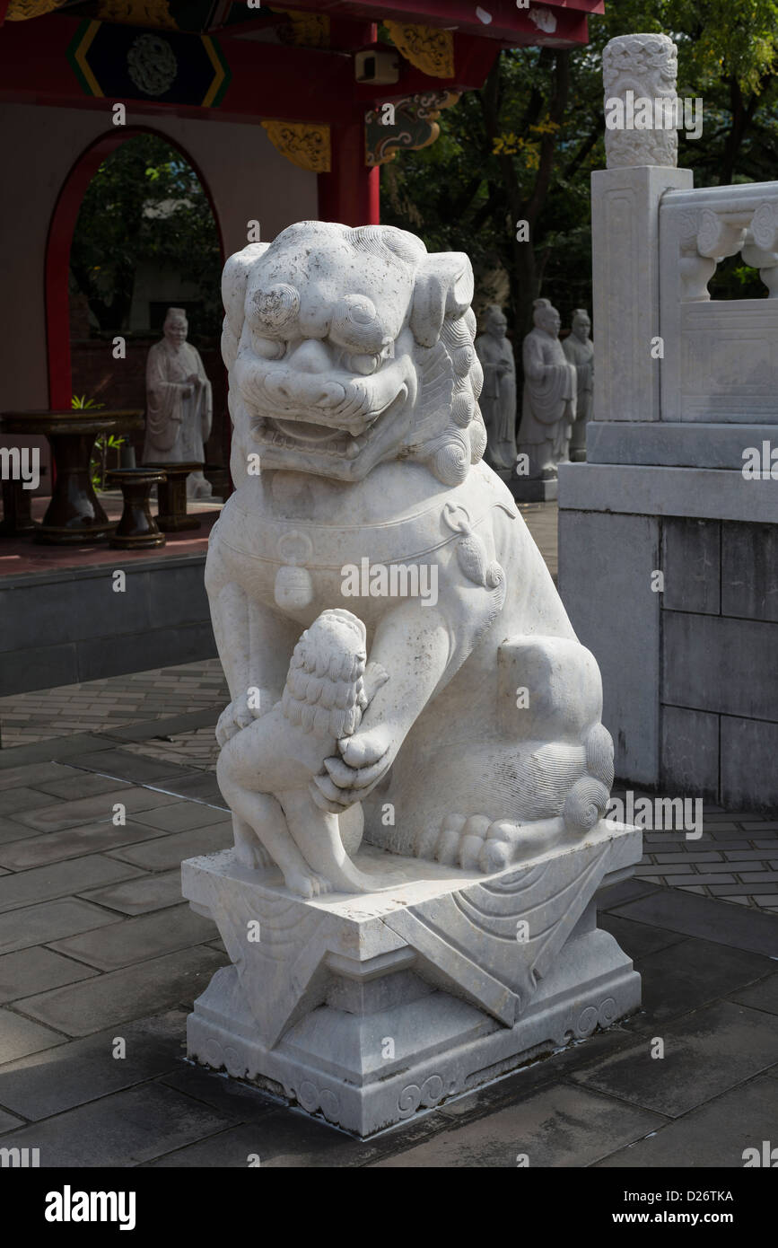Stone Dragon by the Main Hall Confucius Shrine in Nagasaki Japan Stock ...