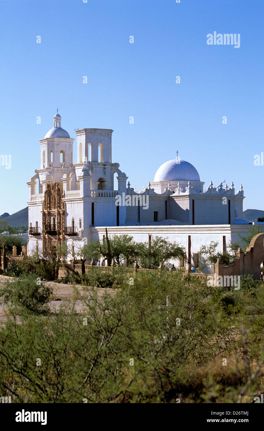 Church at Mission San Xavier de Bac (built 1783) is acclaimed as the ...