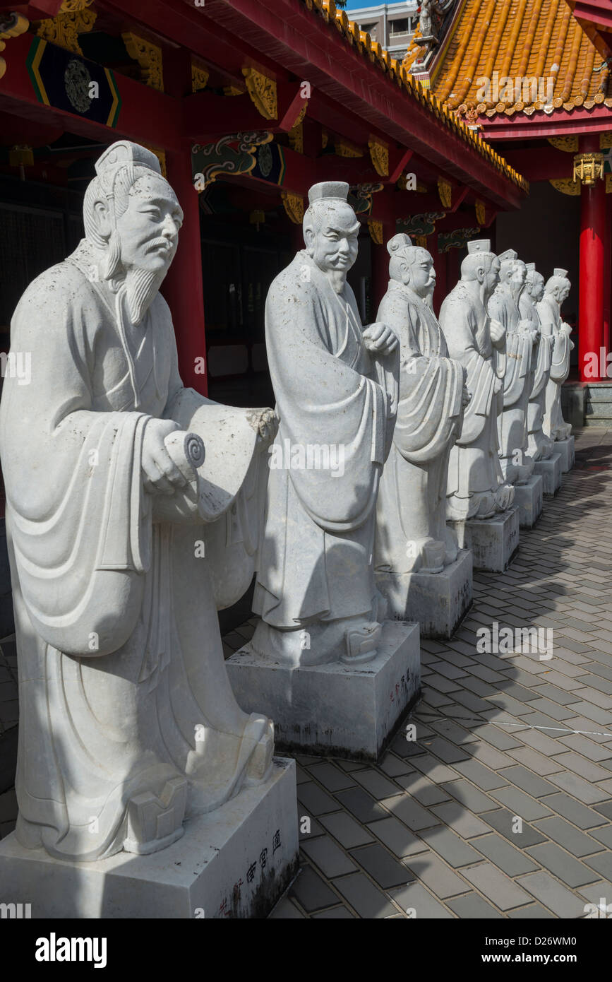 Statues of Chinese Philosophers, Confucius Shrine, Nagasaki Japan Stock ...