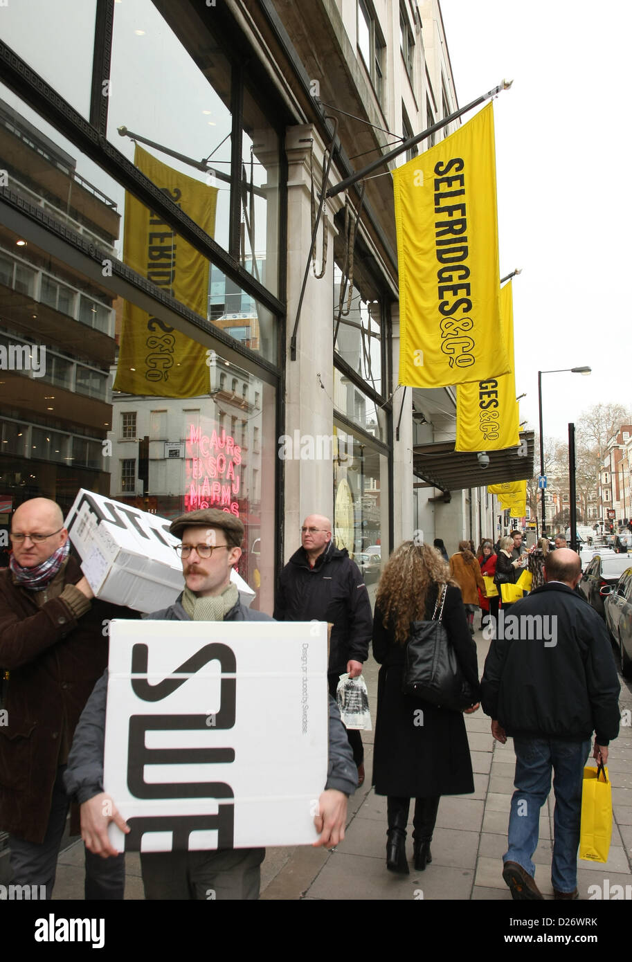 SELFRIDGES DEPARTMENT STORE VIEWS OXFORD STREET, LONDON NEW ITV SERIES ...