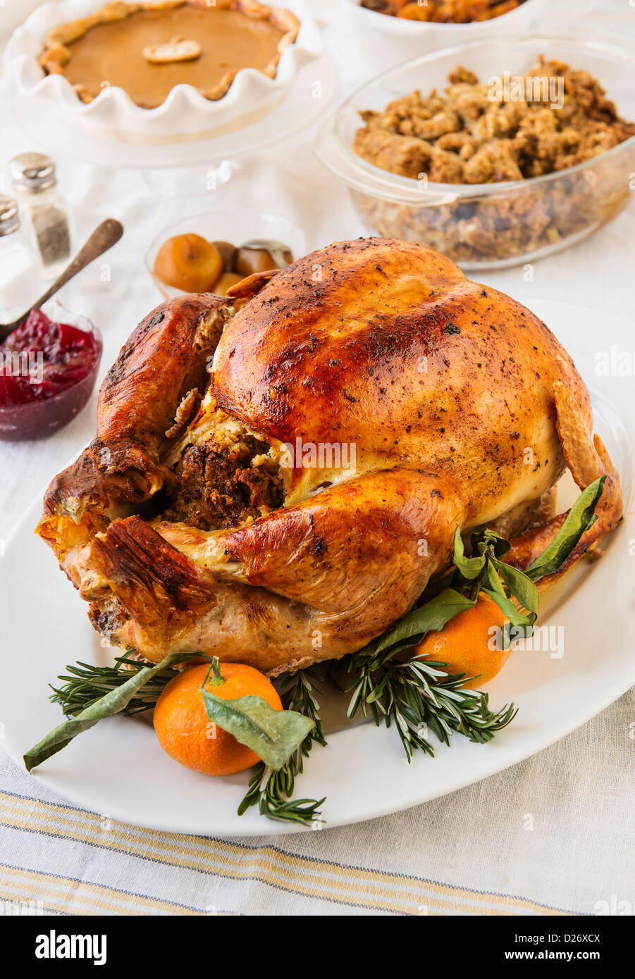USA, New York State, Roast turkey Stock Photo - Alamy
