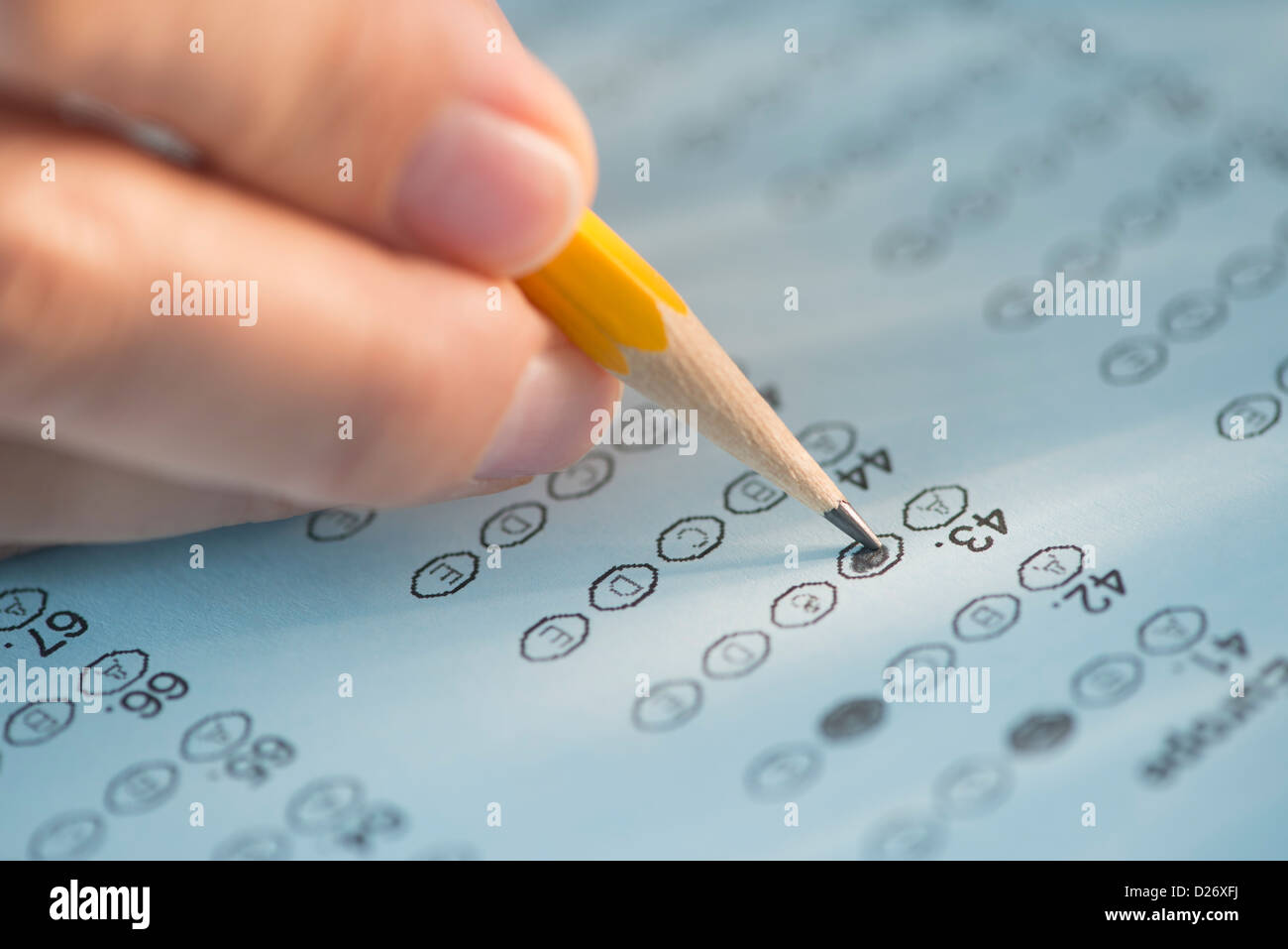 Multiple choice test hi-res stock photography and images - Alamy