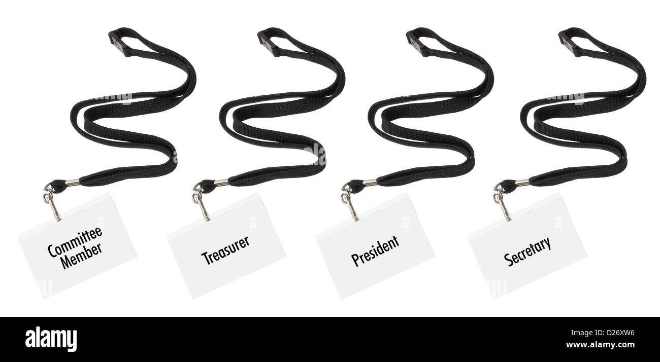 Row of Name Tags Stock Photo - Alamy