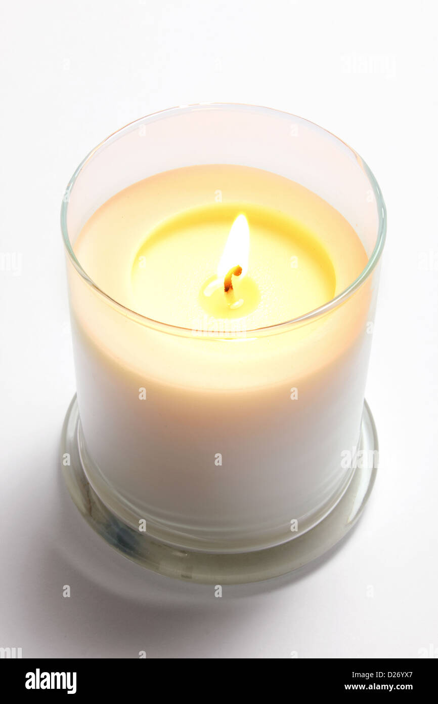 Fragrance candle glass hi-res stock photography and images - Alamy