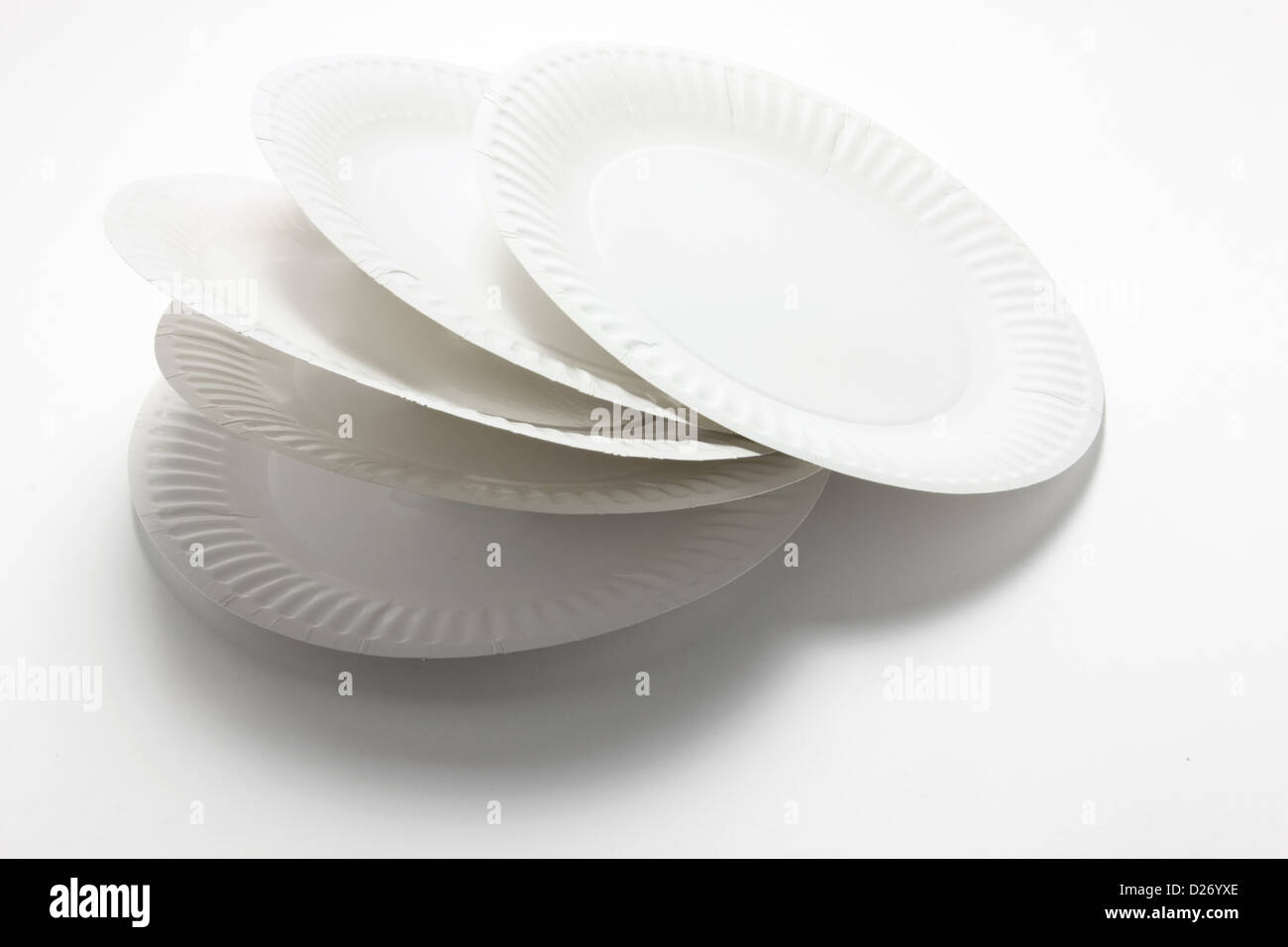 Stack of Paper Plates Stock Photo - Alamy