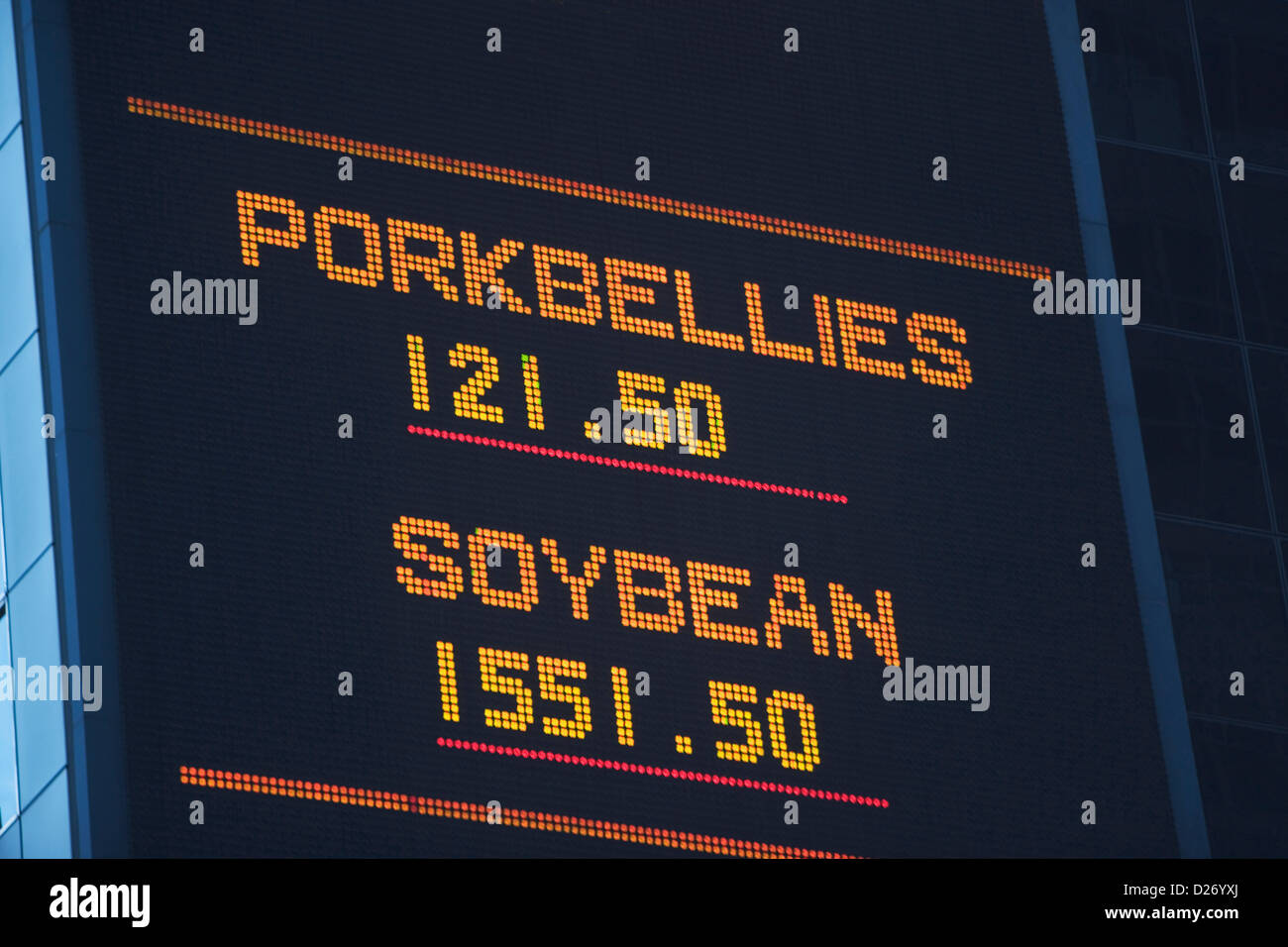 Stock quotation board hi-res stock photography and images - Alamy