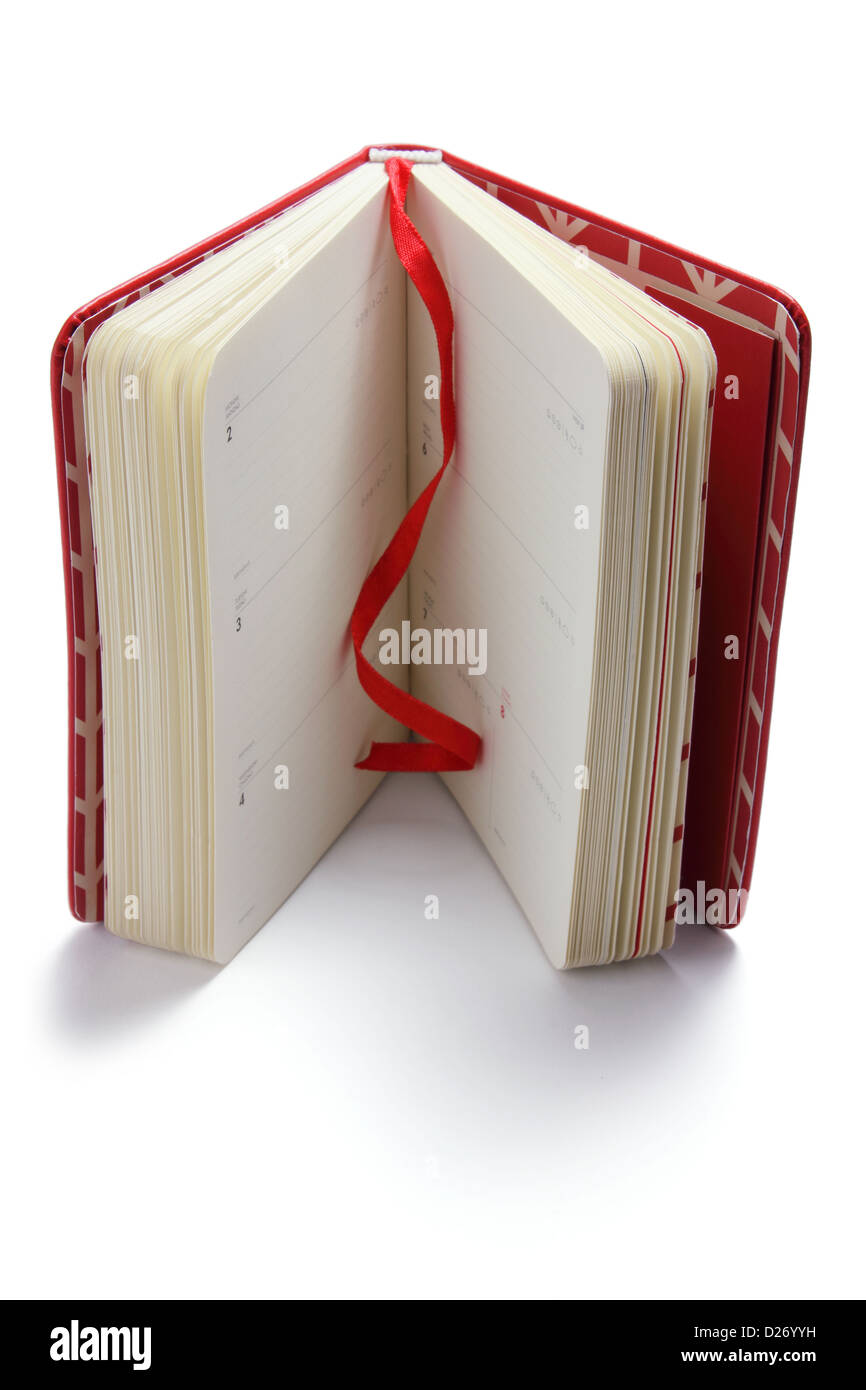 Diary planner book in Cut Out Stock Images & Pictures - Alamy