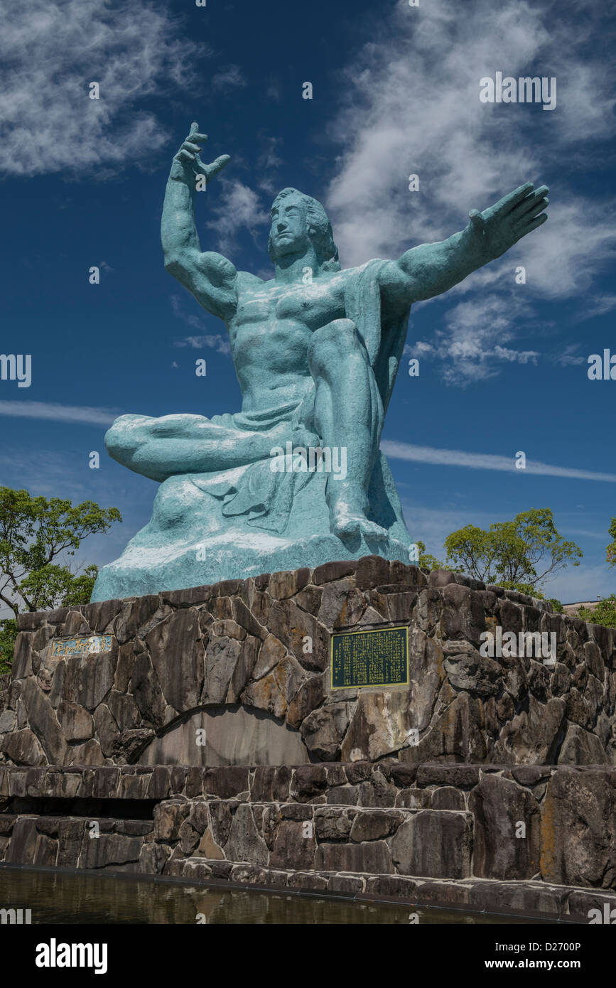 Prayer Monument for Peace Memorial or Peace Statue, Nagasaki Peace Park ...