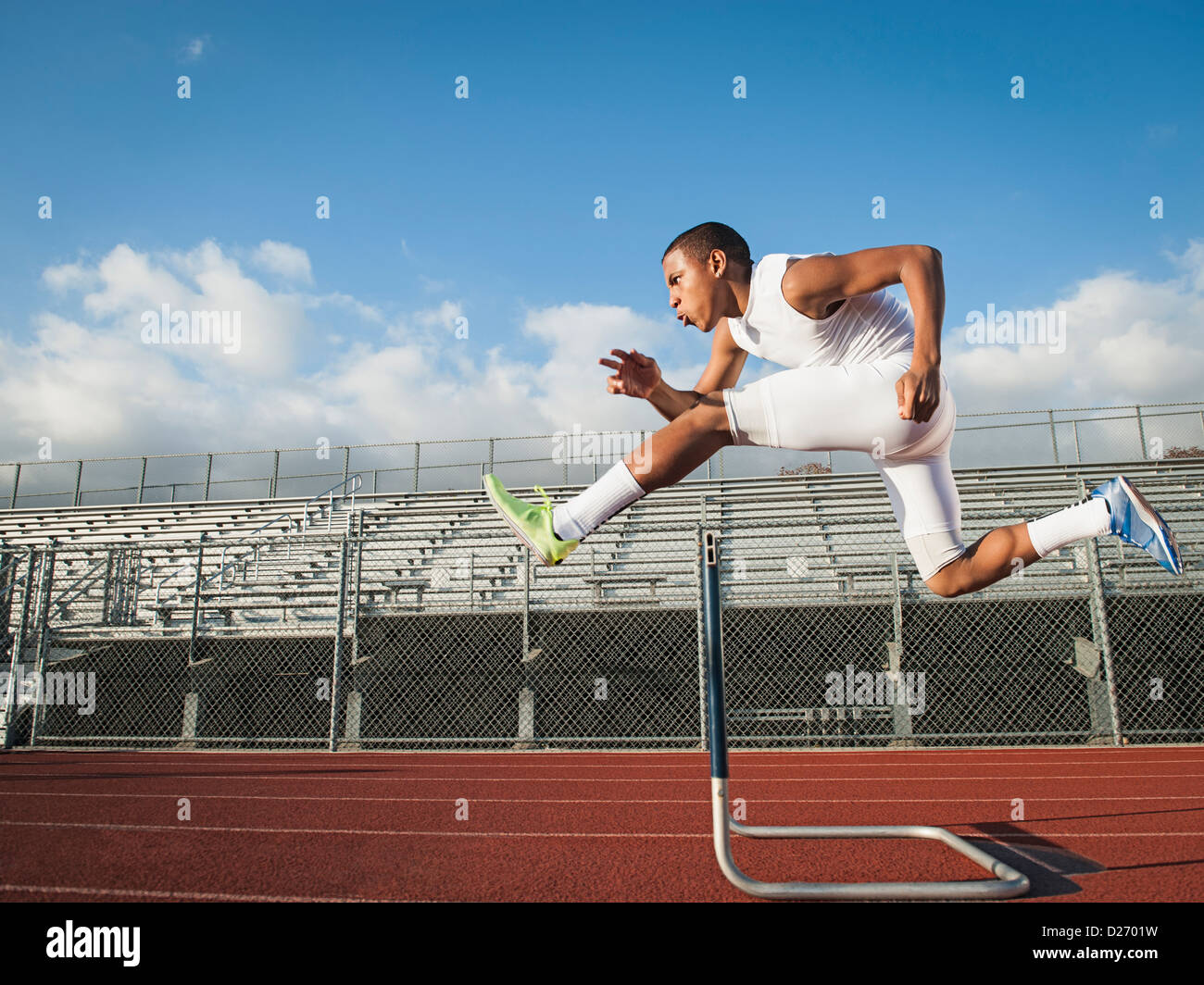 African american boy running track hi-res stock photography and images ...