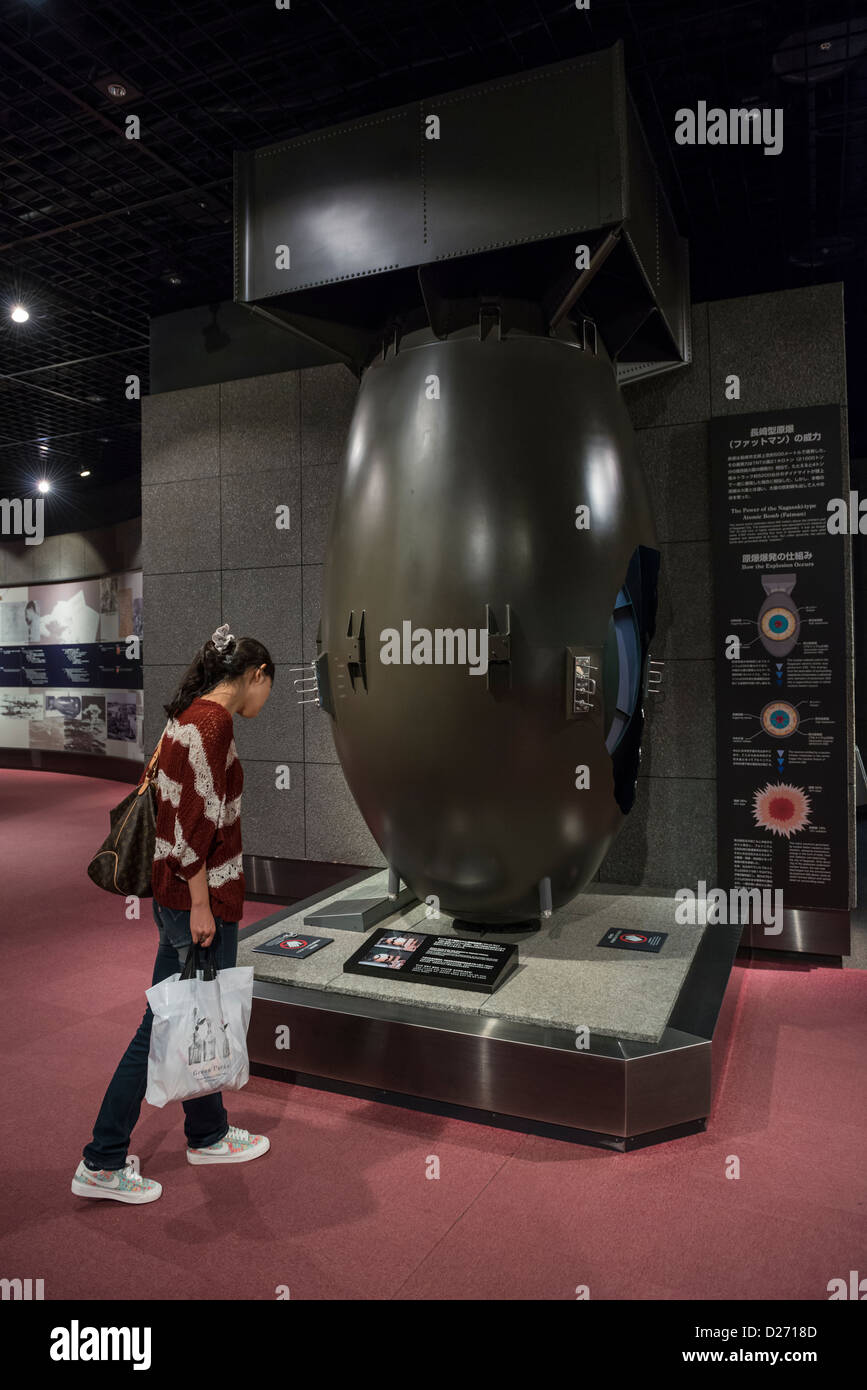 A full-size Mock up of the Plutonium Atomic Bomb "Fat Man" dropped on ...