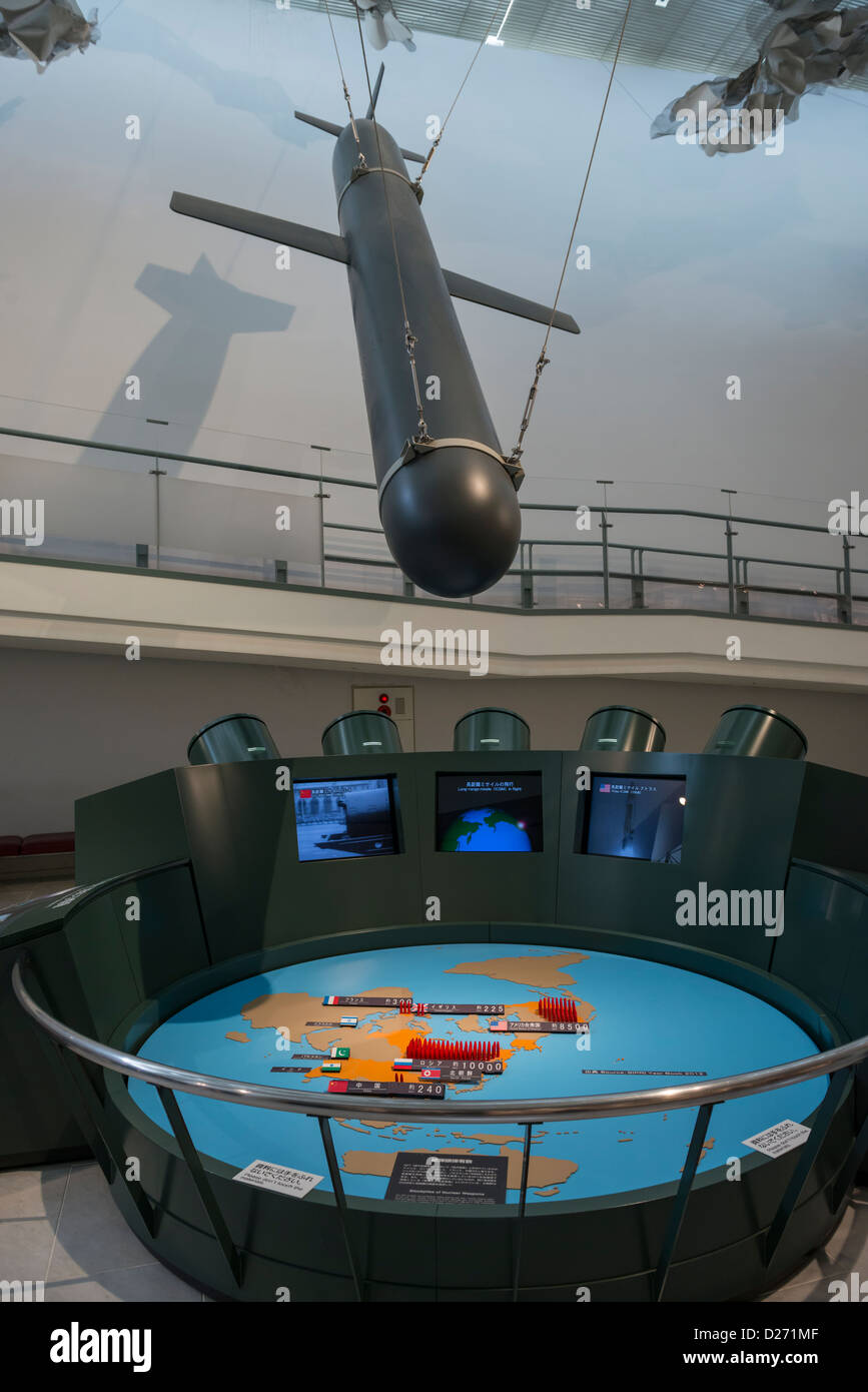 A Cruise Missile exhibit explaining the demographics of Nuclear Weapon ...