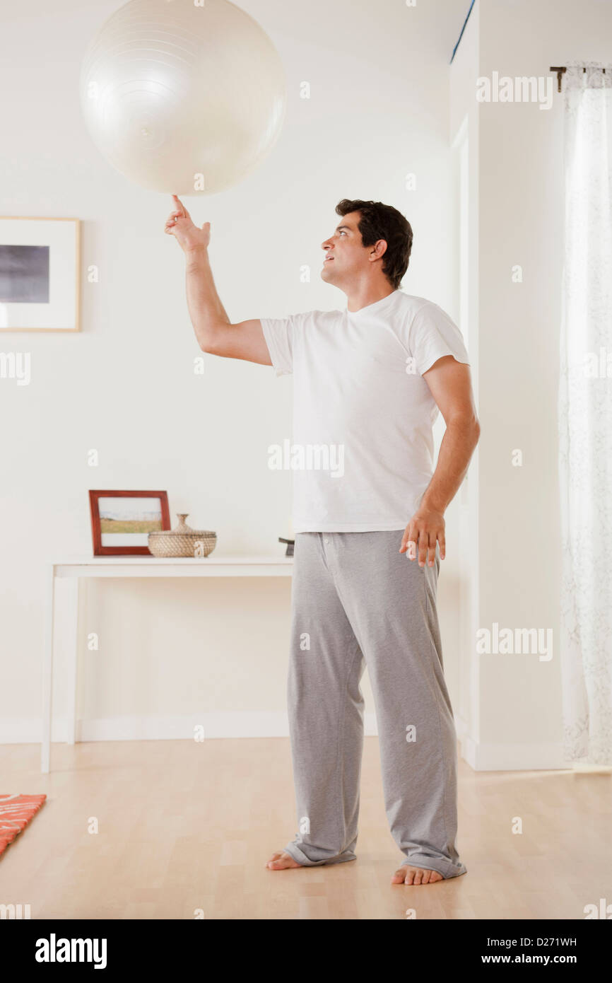 Man exercising on spinning hi-res stock photography and images - Alamy