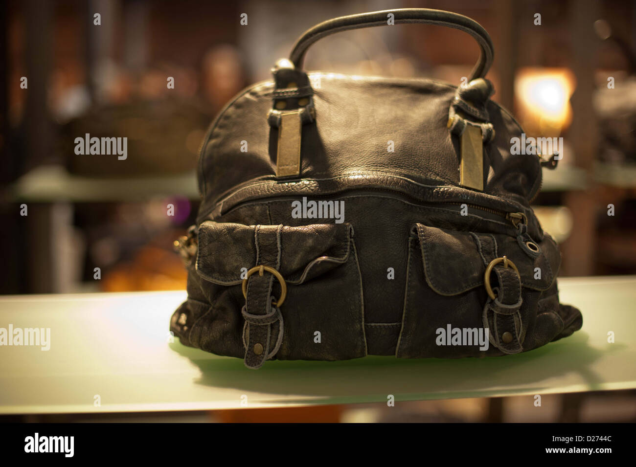 A bag of the German Label Liebeskind is displayed during the Premium ...