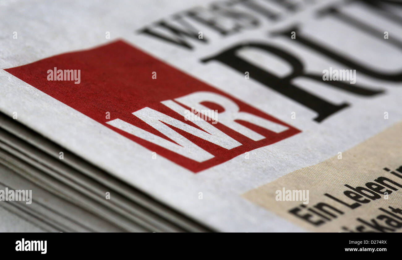 ILLUSTRATION - A view on newspapers of the media group WAZ in ...