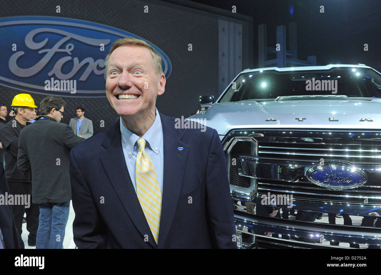 CEO of Ford Motor Company unveils the Ford ATLAS Concept vehicle on the ...