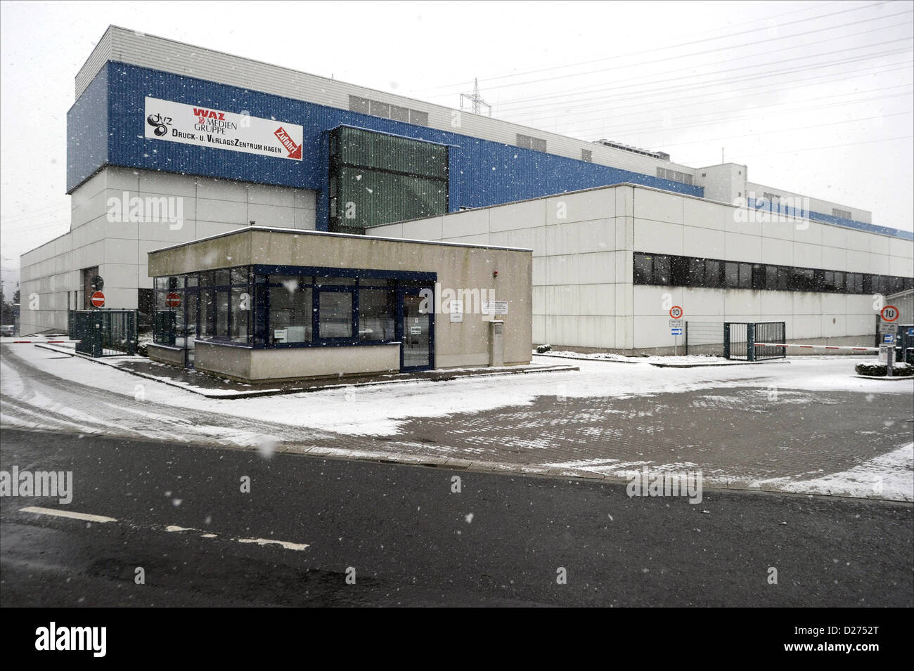 The offices for the WAZ group are pictured at the printing and ...