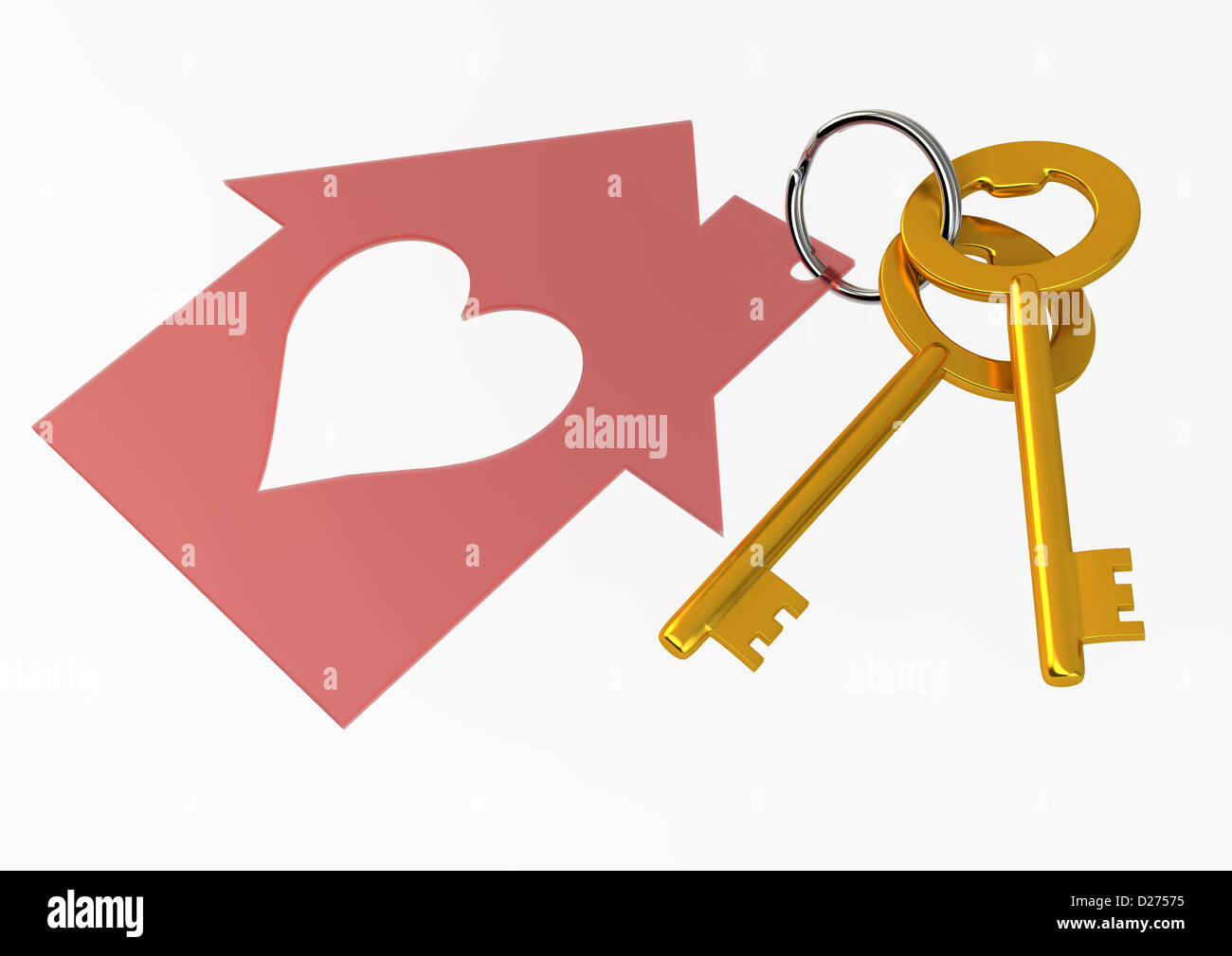 Heart Shaped House Key