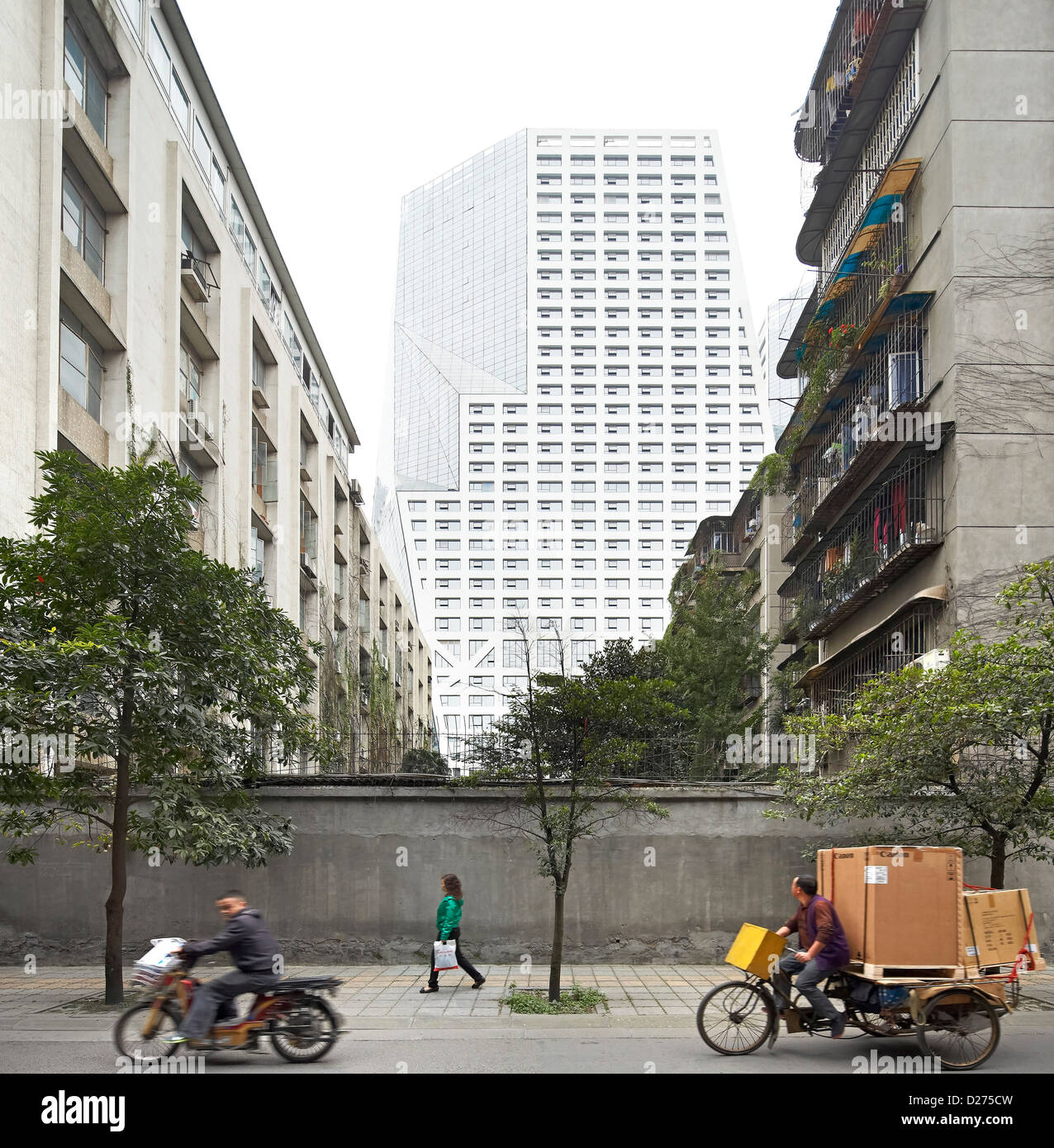 Sliced Porosity Block, Chengdu, China. Architect: Steven Holl ...