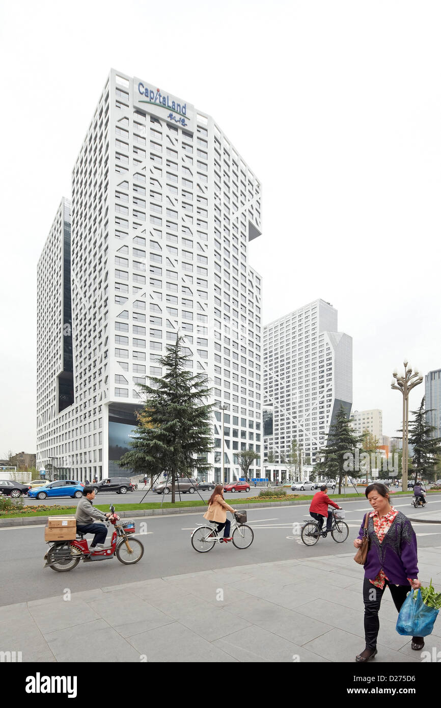 Steven holl sliced porosity block chengdu sichuan province china hi-res ...
