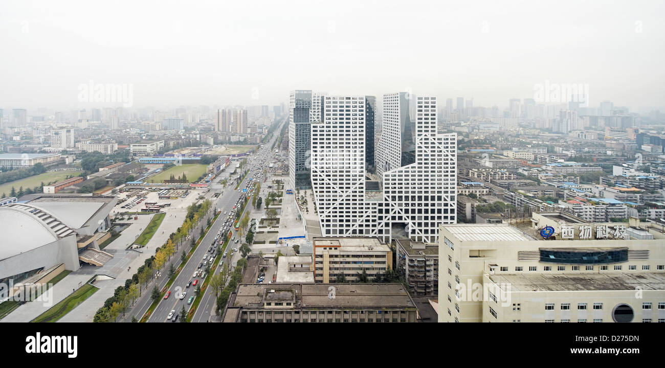 Sliced Porosity Block, Chengdu, China. Architect: Steven Holl ...