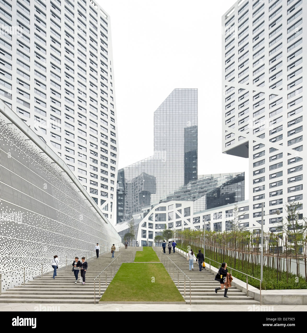 Sliced Porosity Block, Chengdu, China. Architect: Steven Holl ...