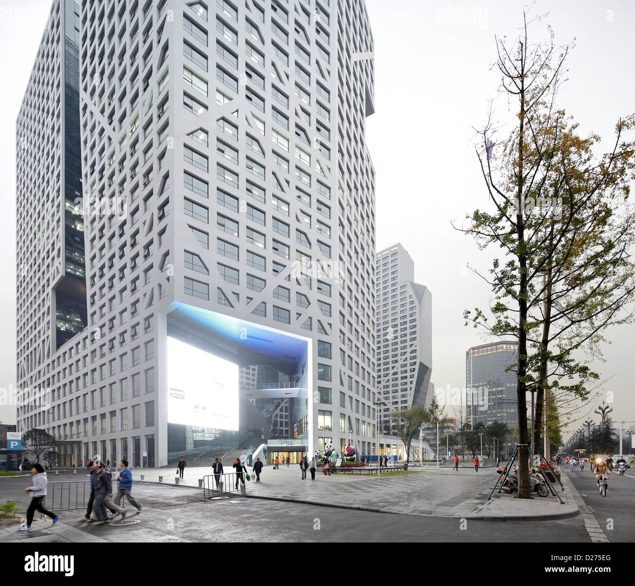 Sliced Porosity Block, Chengdu, China. Architect: Steven Holl ...