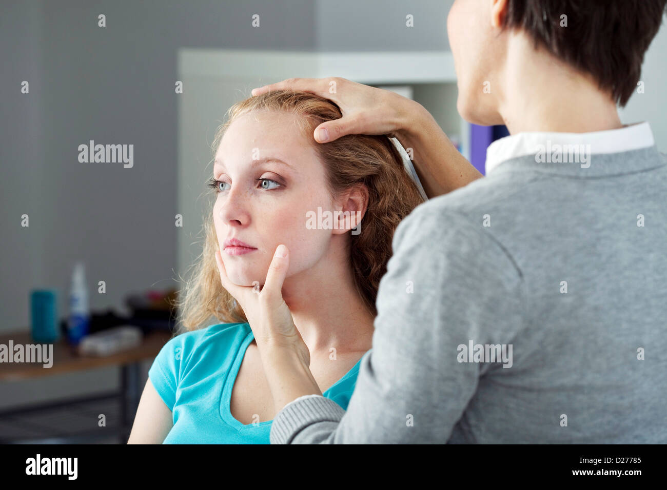 DERMATOLOGY CONSULTATION WOMAN Stock Photo - Alamy