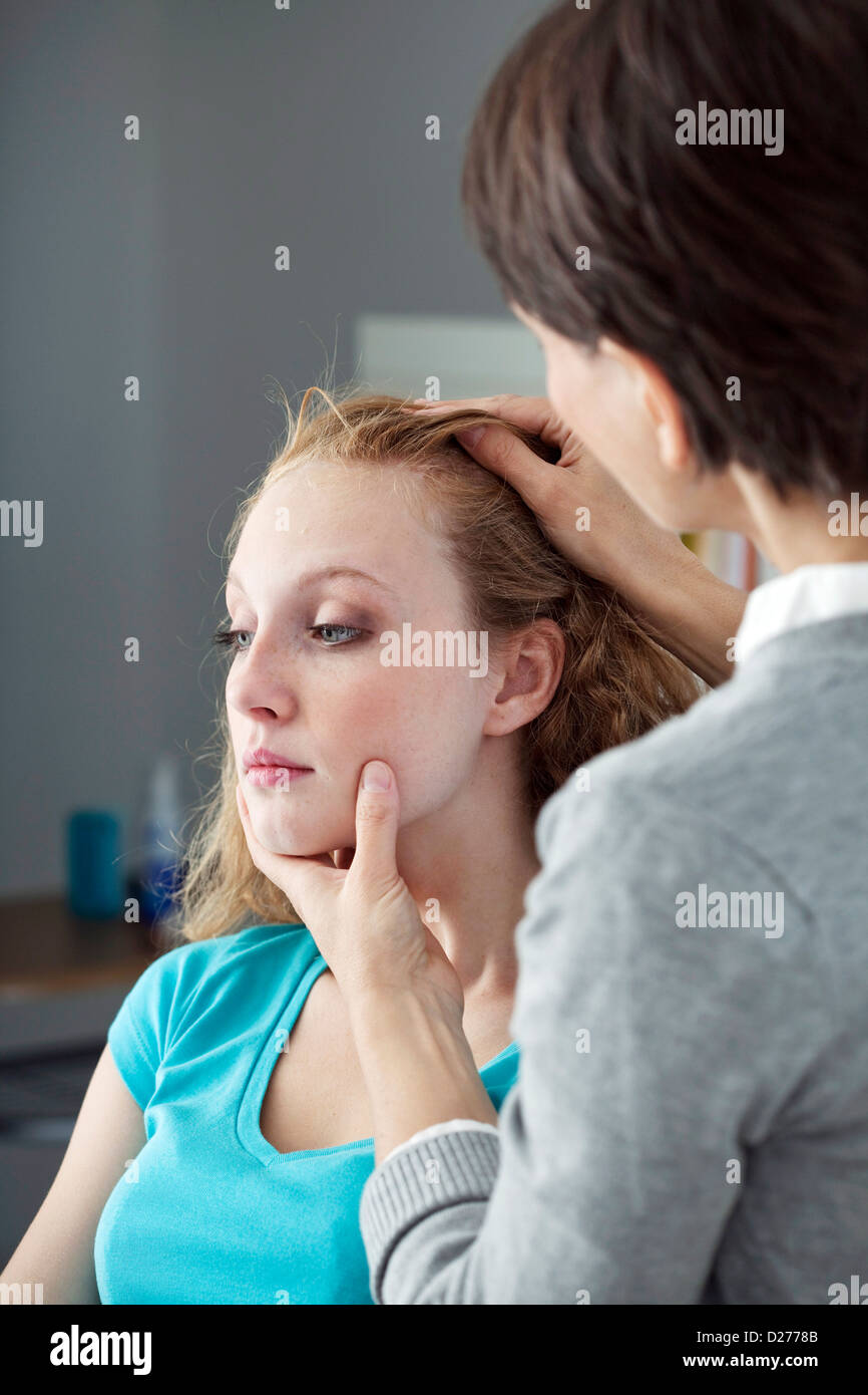 DERMATOLOGY CONSULTATION WOMAN Stock Photo - Alamy