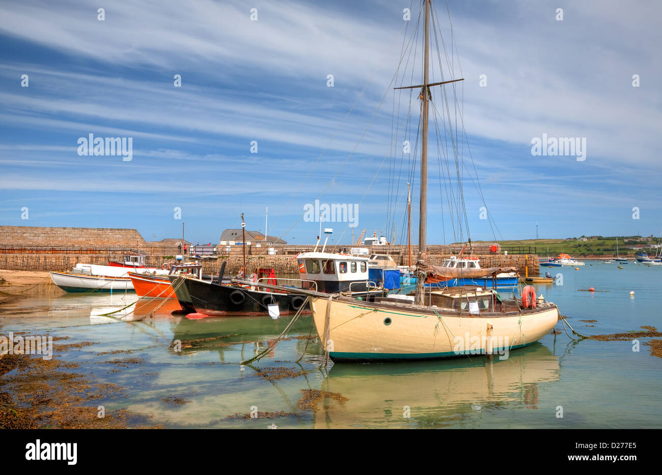 Cornish Fishing Boats Stock Photo - Alamy