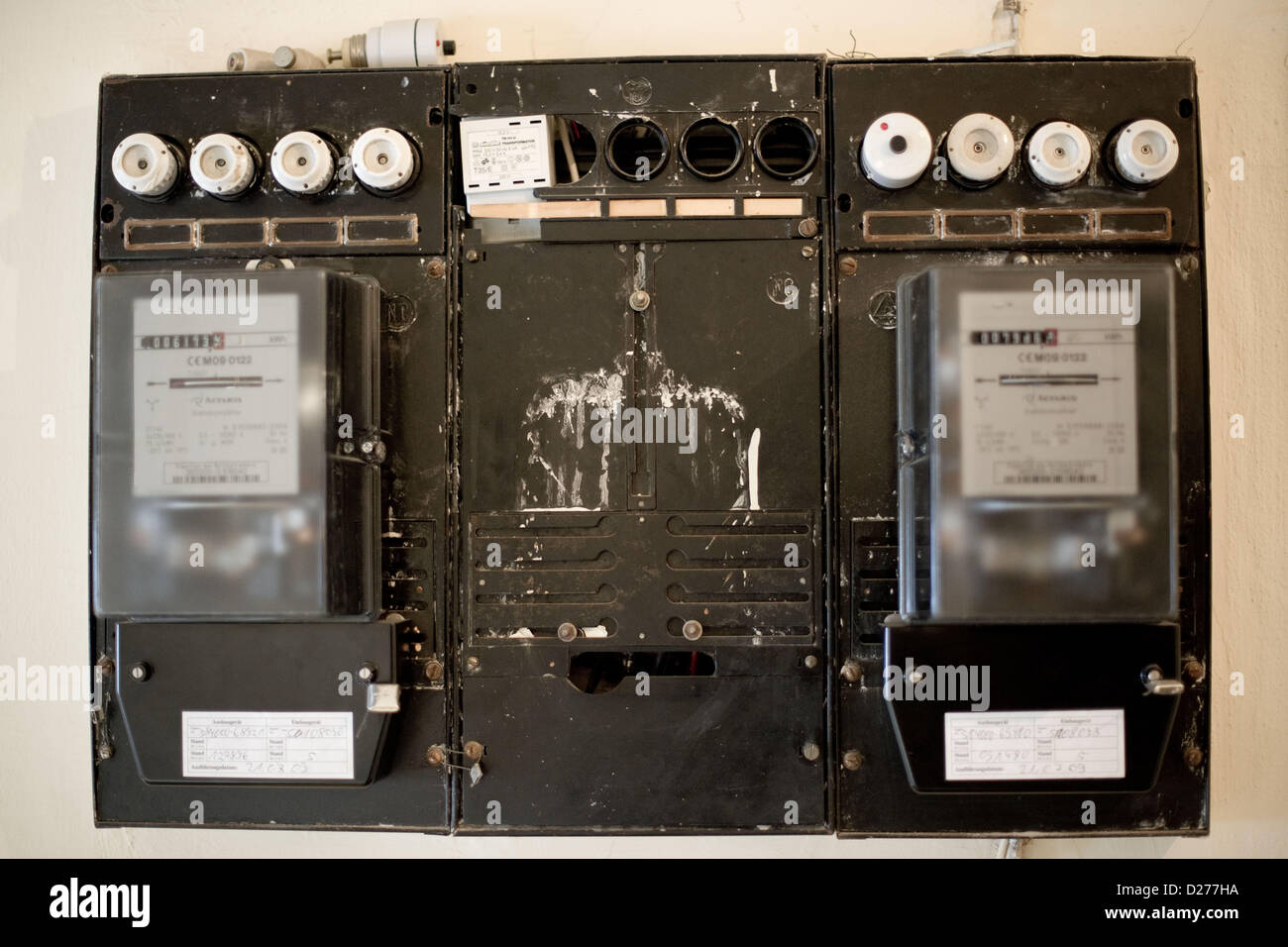 Picture of an electric meter Stock Photo - Alamy