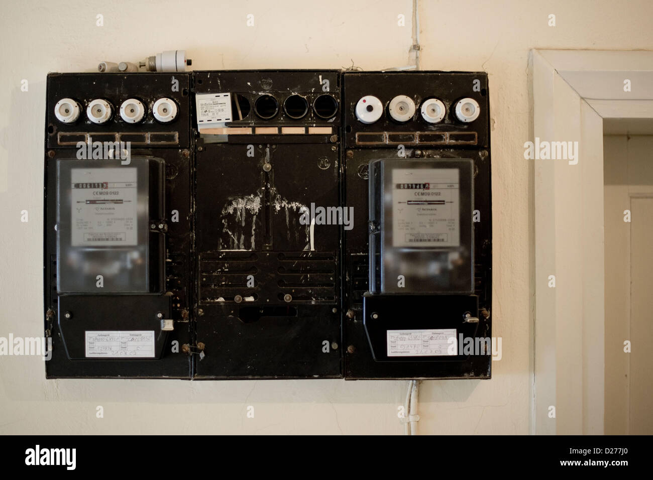 Picture of an electric meter Stock Photo - Alamy