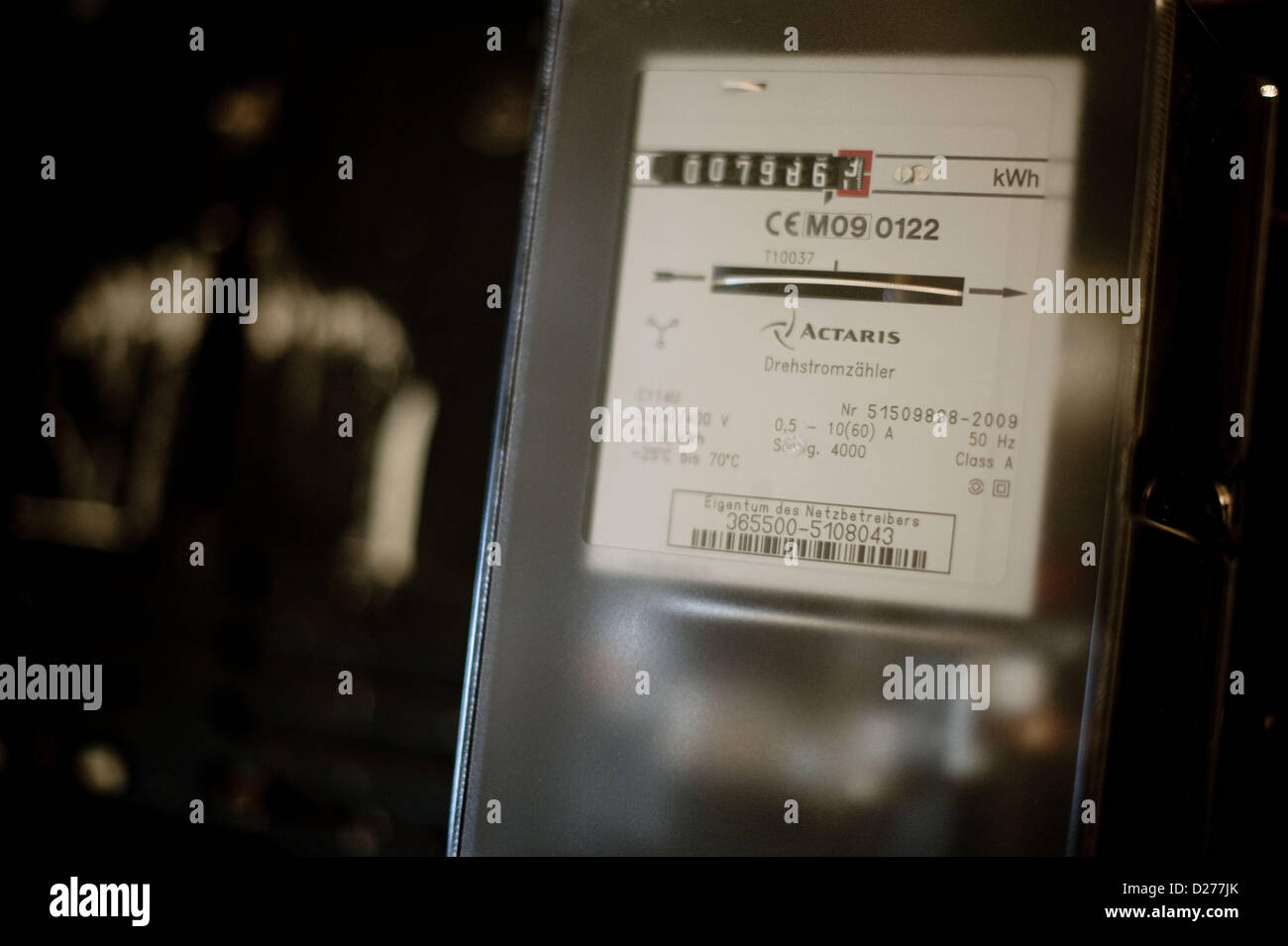 Picture of an electric meter Stock Photo - Alamy