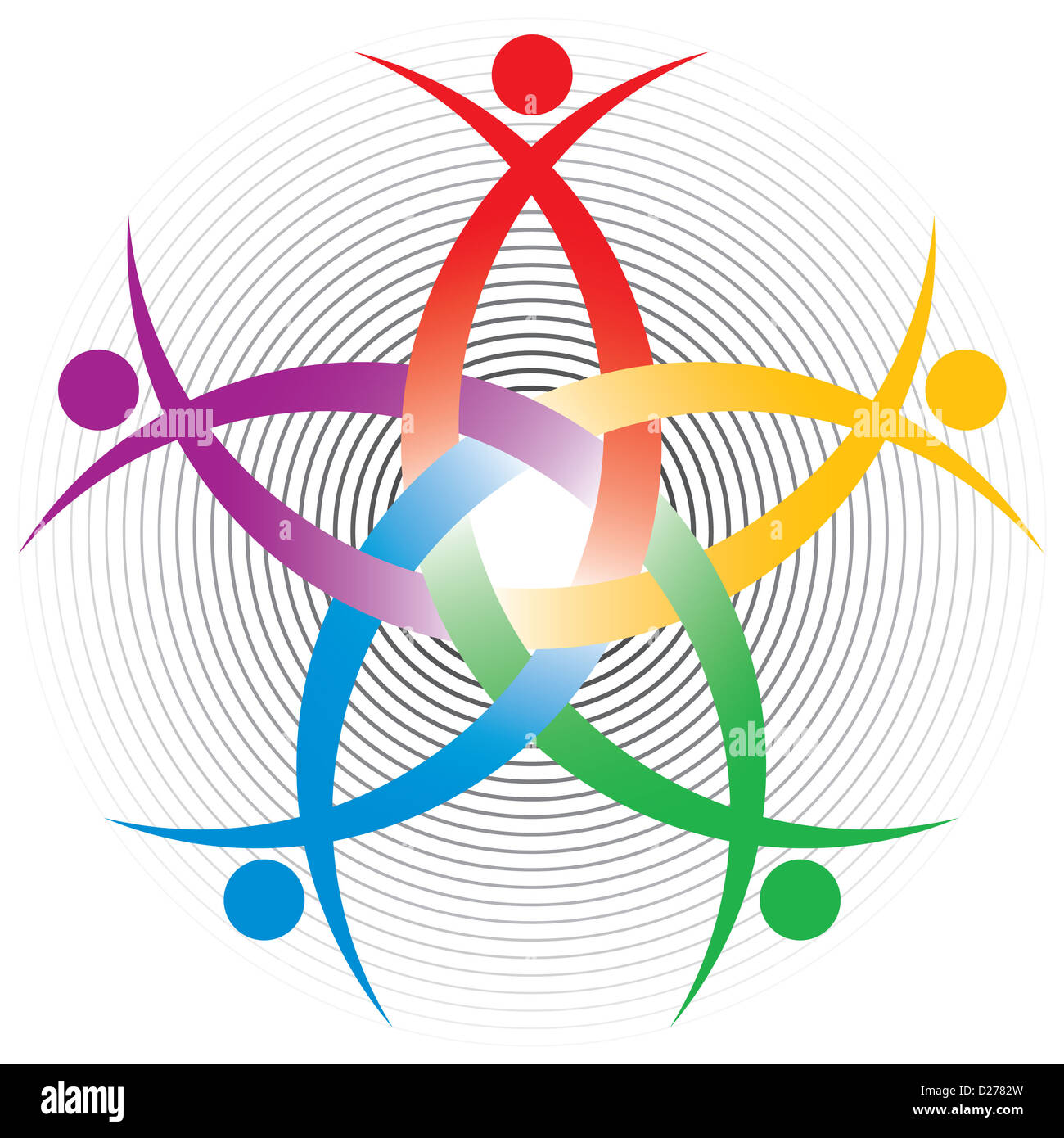 HR colorful symbol Stock Photo - Alamy