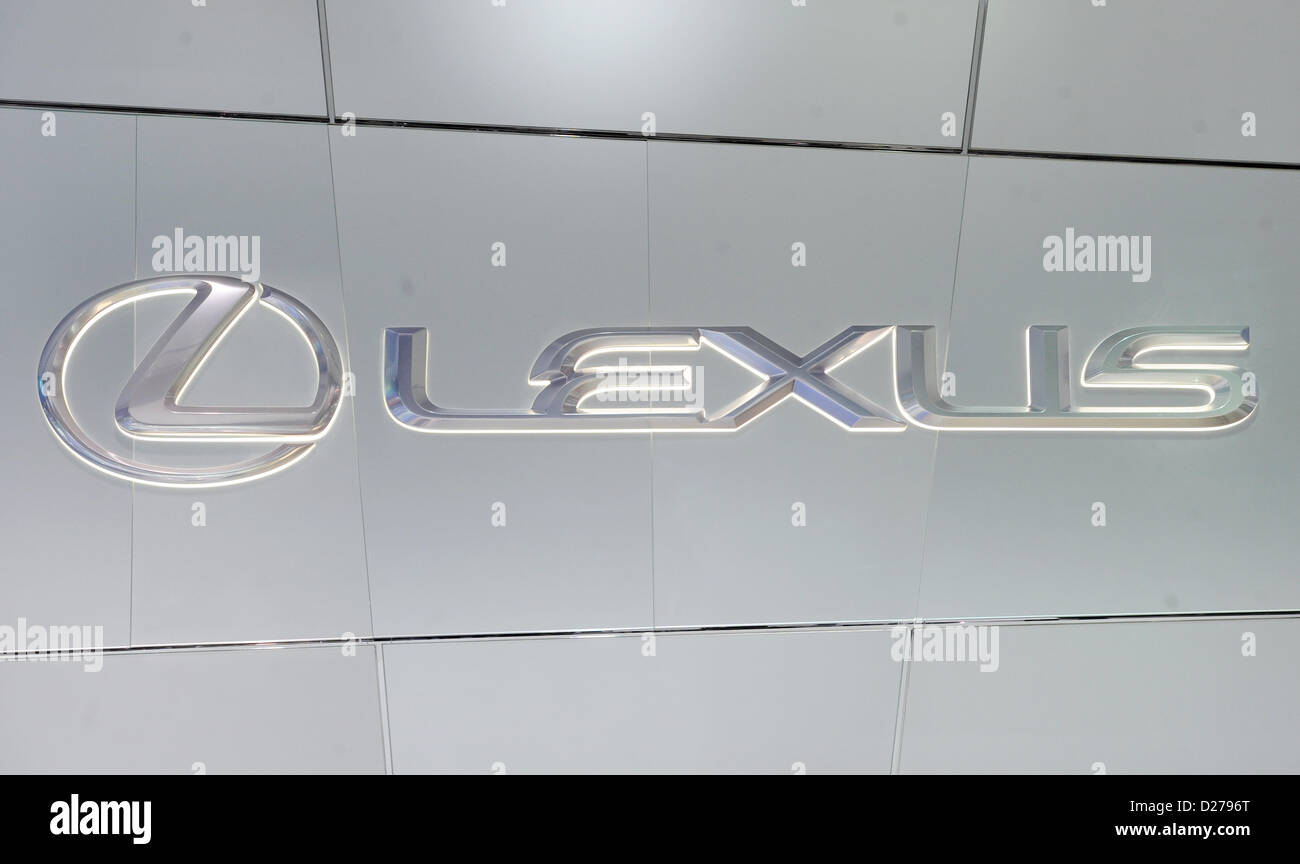 Detroit, Michigan, USA. The Lexus logo is pictured at the North ...