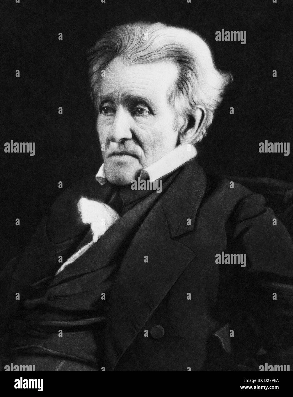 Vintage portrait of Andrew Jackson (1767 - 1845) - the seventh US ...