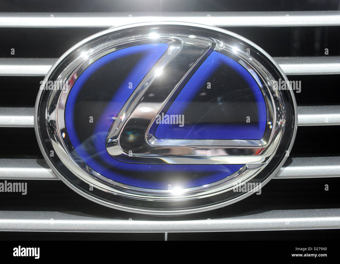 Detroit, Michigan, USA. The Lexus logo is pictured at the North ...