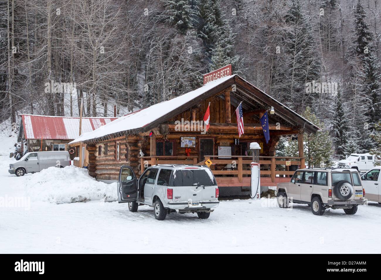 Alaska blockhaus hi-res stock photography and images - Alamy