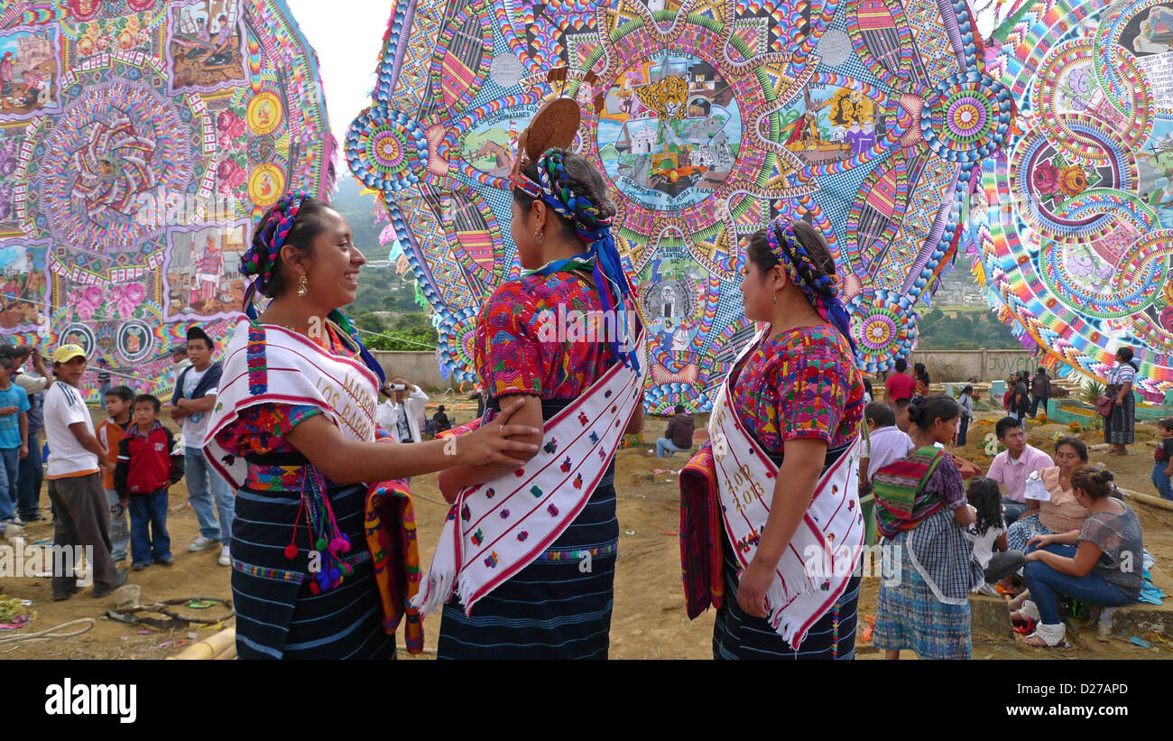Guatemala - Day of the Dead celebrations in Santiago Sacatepequez ...