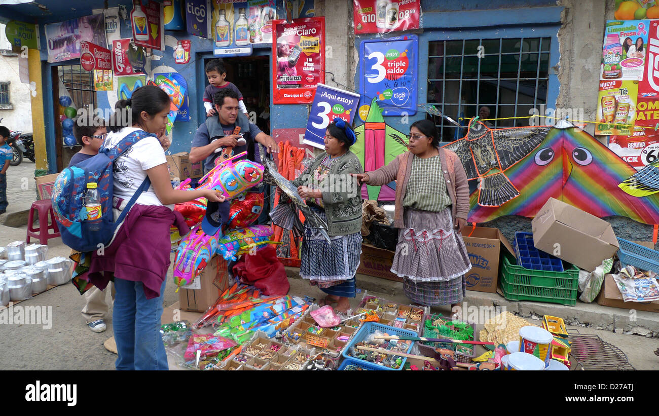 Guatemala - Day of the Dead celebrations in Santiago Sacatepequez Stock ...