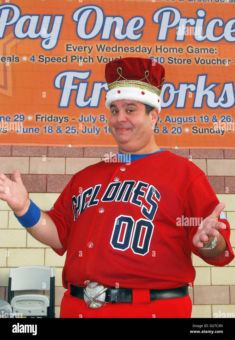 King Henry the Brooklyn Cyclones baseball clown Photographed at MCU ...