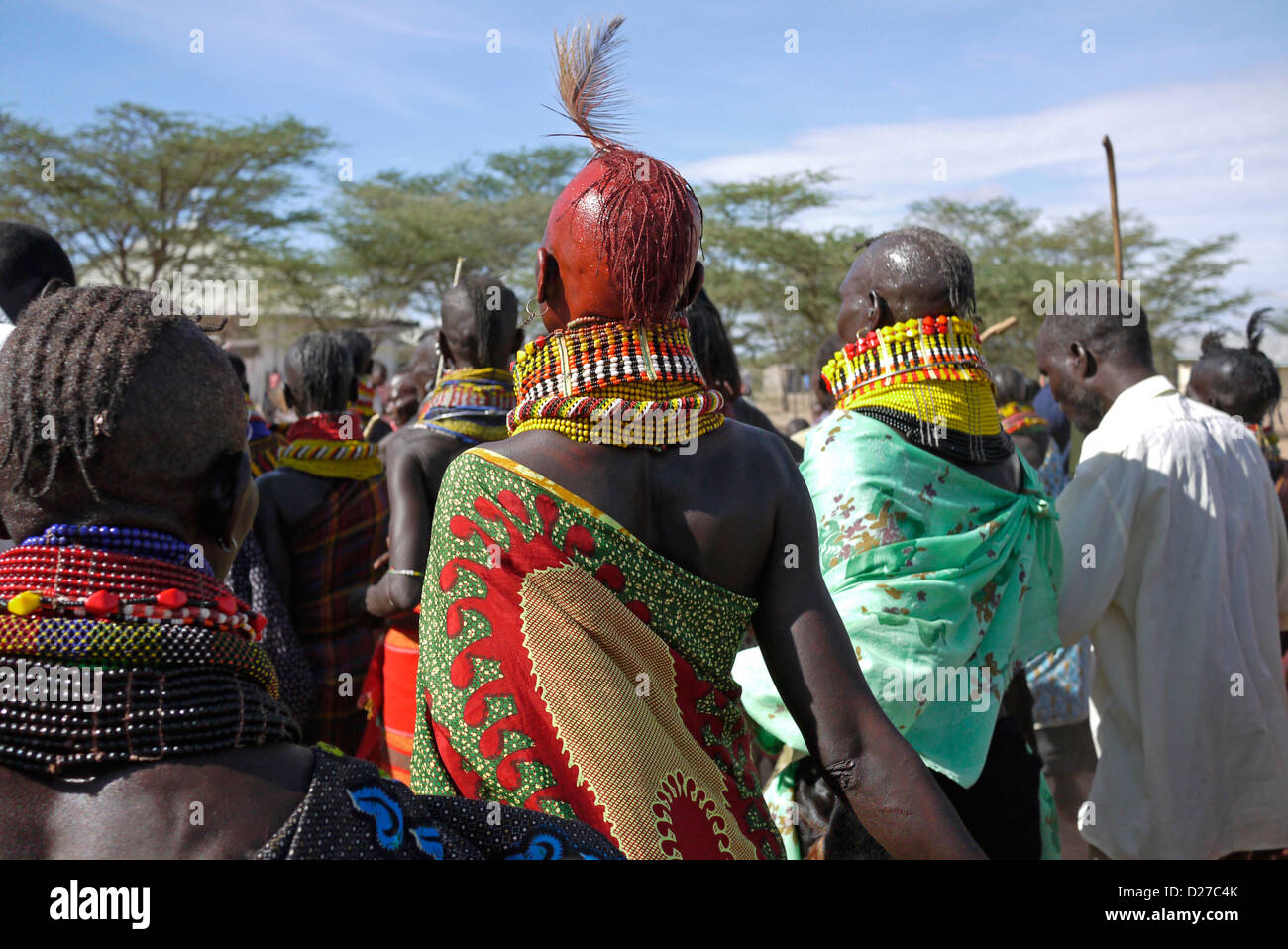 KENYA - Turkana tribal people at Lorugumu, Turkana Stock Photo - Alamy